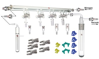 Complete Set of Schlenk Line: Double-Manifold with Size 15 O-Ring ...